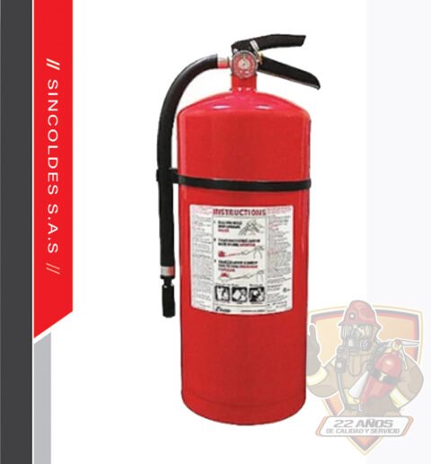 EXTINTOR QUIMICO SECO 20 LBS Extintor portátil presurizado, cargado con ...